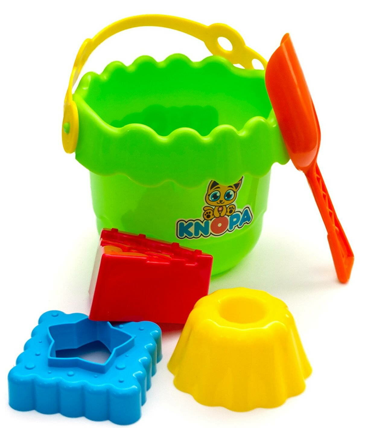 Песочный набор "Бисквит" (ведро совок 3 формочки)