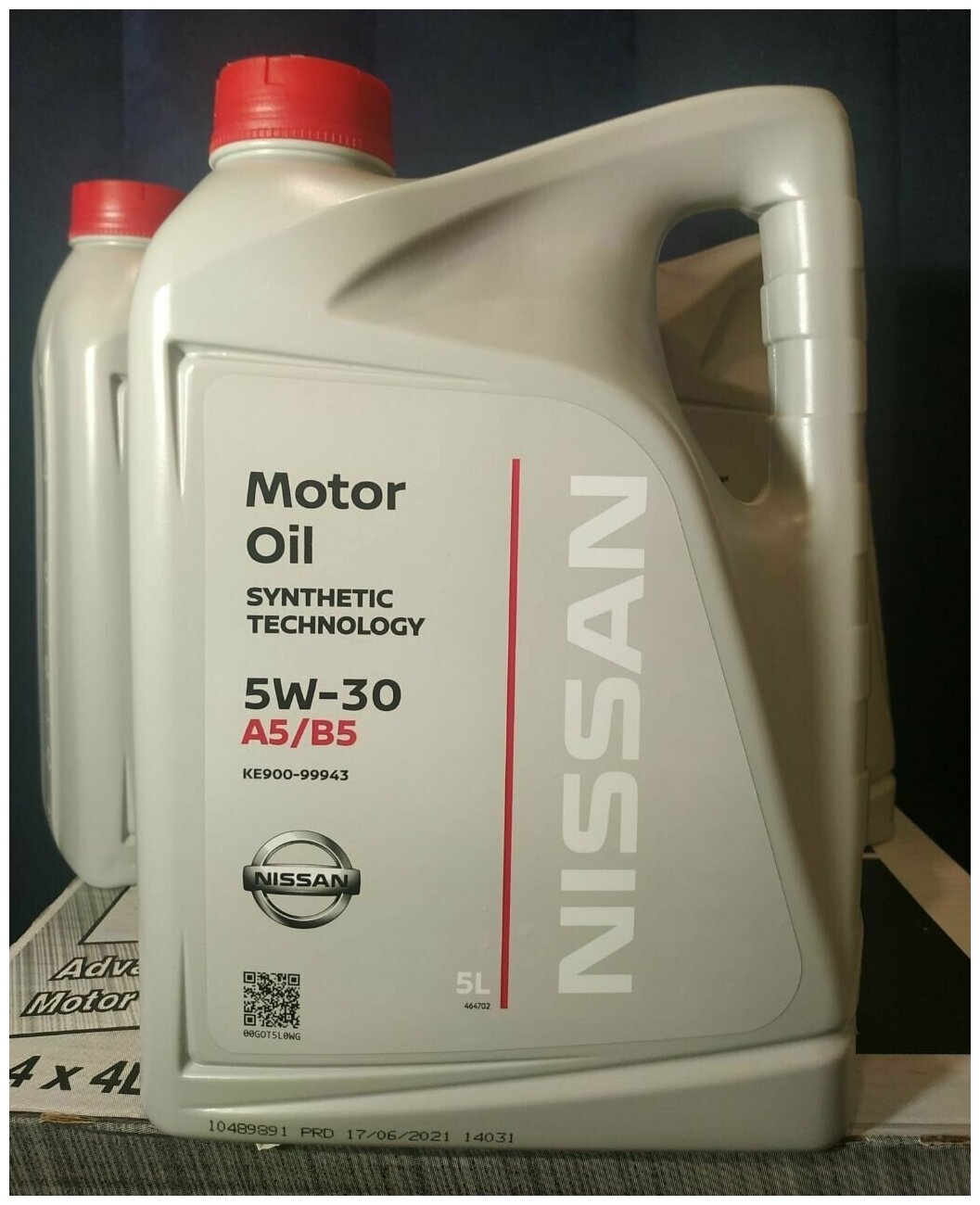Моторное масло Nissan KE900-99943, синтетическое, 5W-30, 5 л