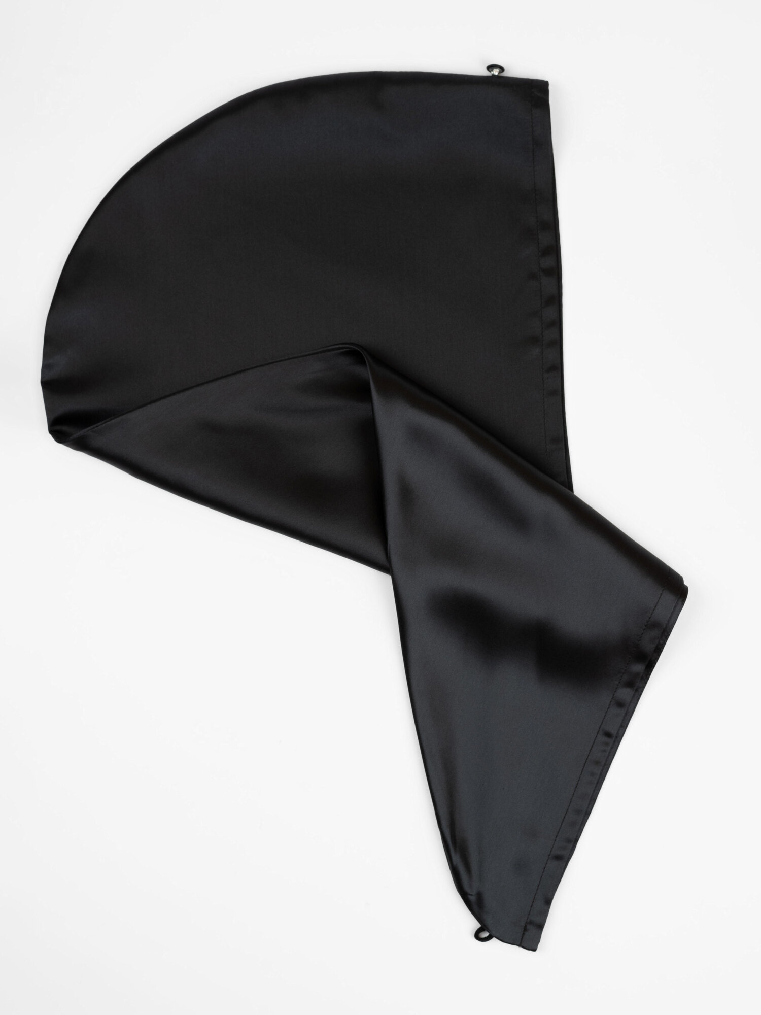 100% натуральный шелк 22 момми/Полотенце для сушки волос (тюрбан)/черный цвет