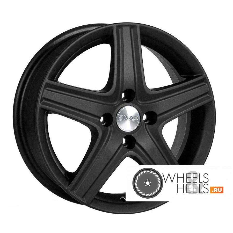 Диск автомобильный литой Скад Магнум 14x5.5 4x98 et38 dia58.6 Черный матовый