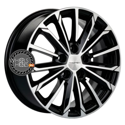 Диск автомобильный литой Khomen Wheels KHW1611 (Changan CS35) 16x6.5 5x110 et46 dia63.3 Black-FP