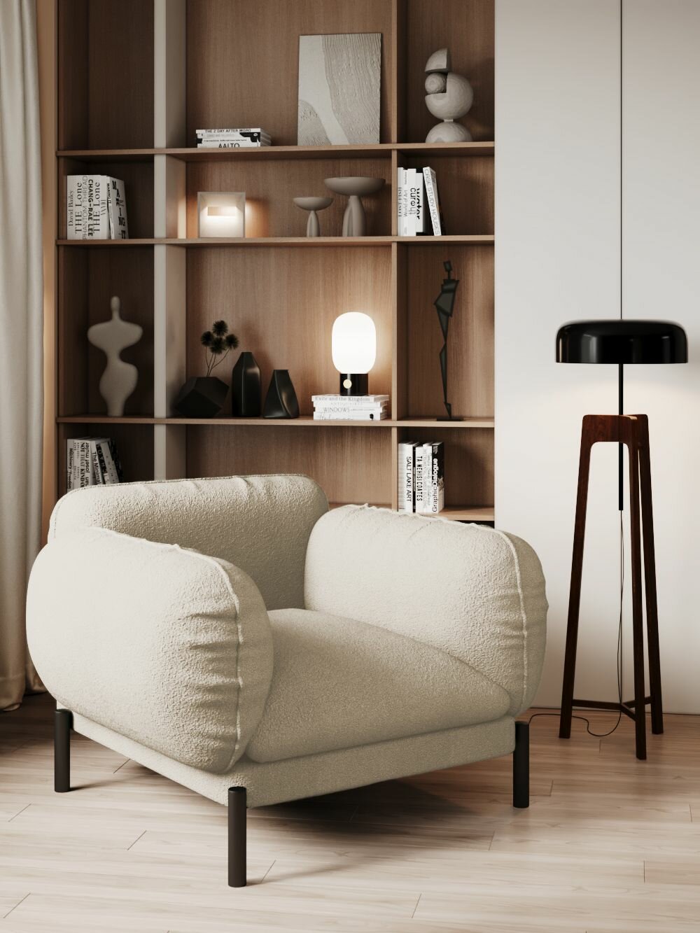 Кресло дизайнерское CILIUM, букле