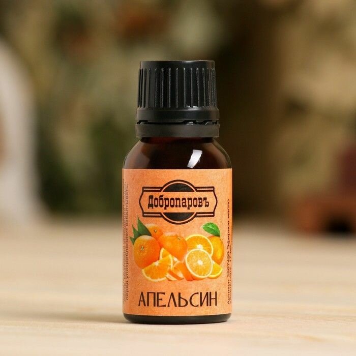Эфирное масло Добропаровъ Апельсин, стеклянный флакон-капельница 17 мл, для ароматерапии, бани и свечей