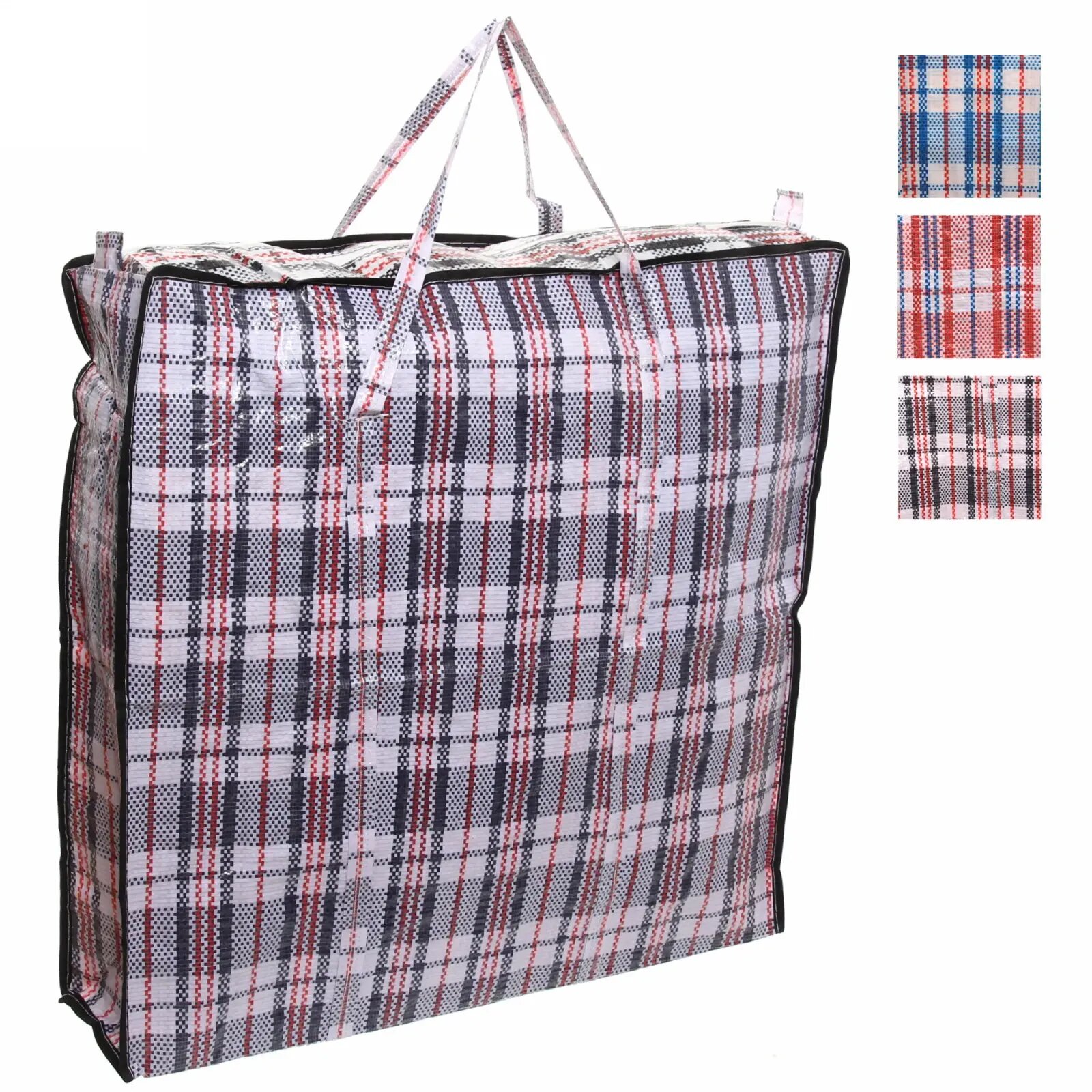 Сумка хозяйственная 60*60*15, клетчатый узор, клетчатый принт