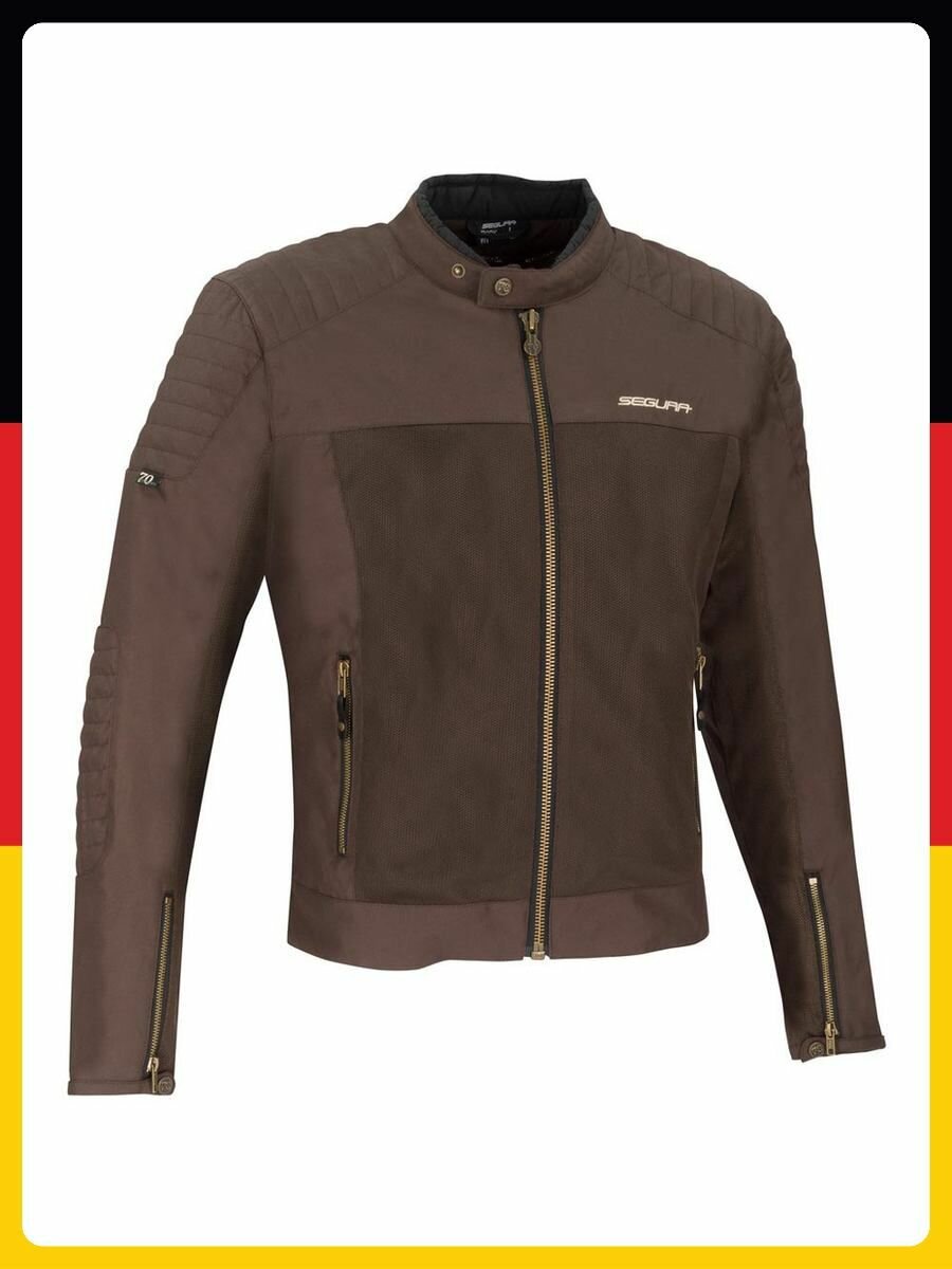 Мотокуртка Segura, коричневый, M
