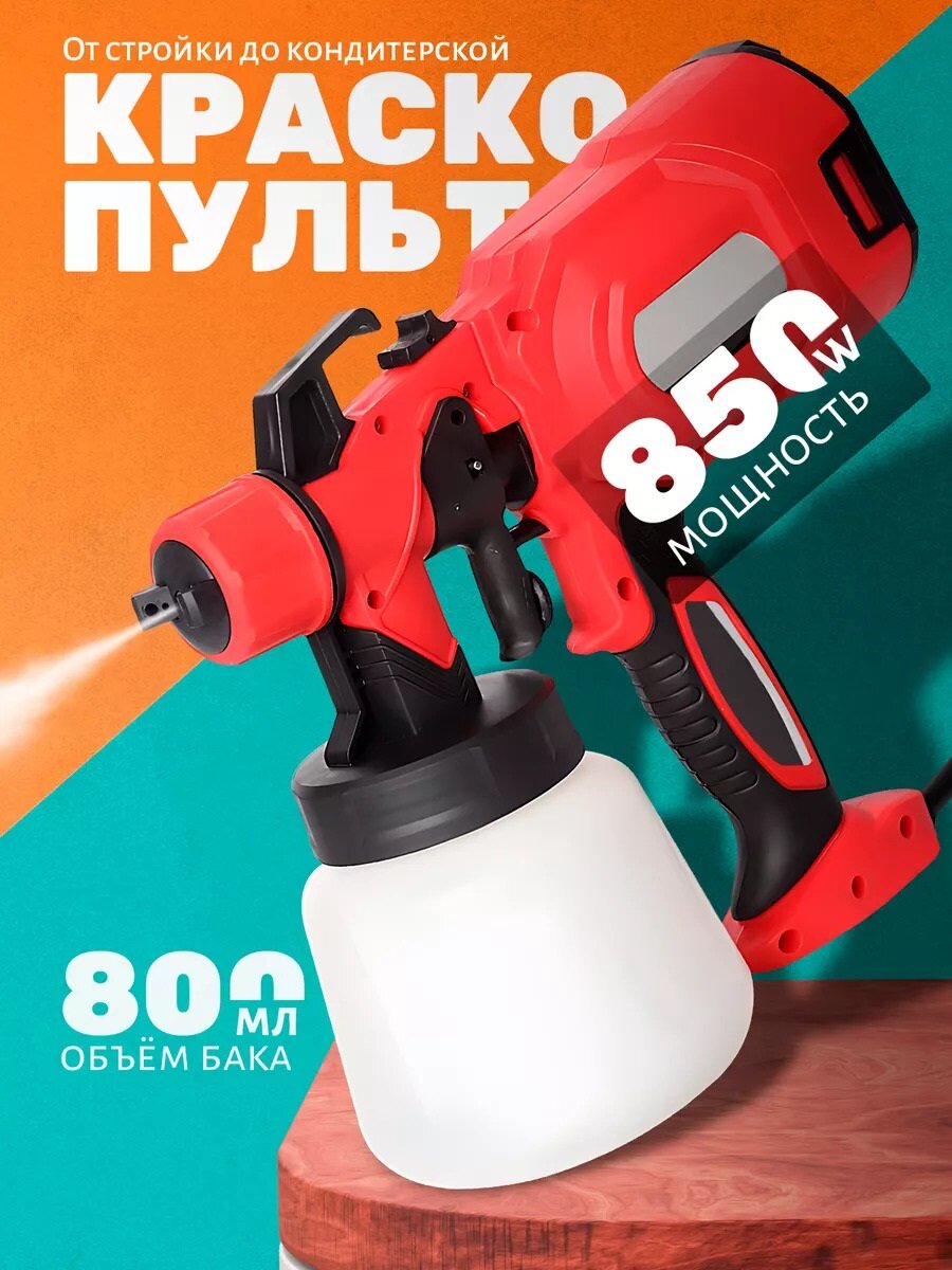Краскопульт электрический для краски Съемный и портативный