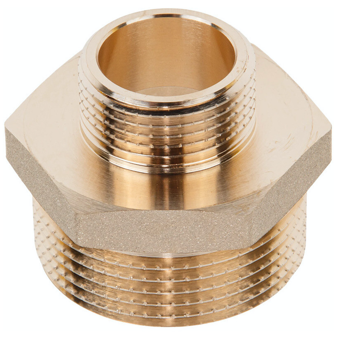 Ниппель латунный редукционный наружная-наружная 1 1/4"х3/4" AV ENGINEERING (AVE303016)