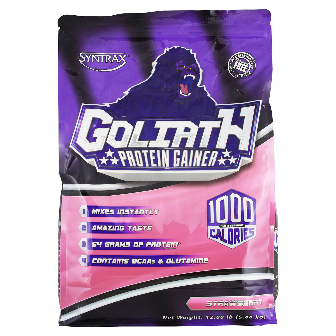 Гейнер Syntrax Гейнер Syntrax Goliath, 5400 г - клубника