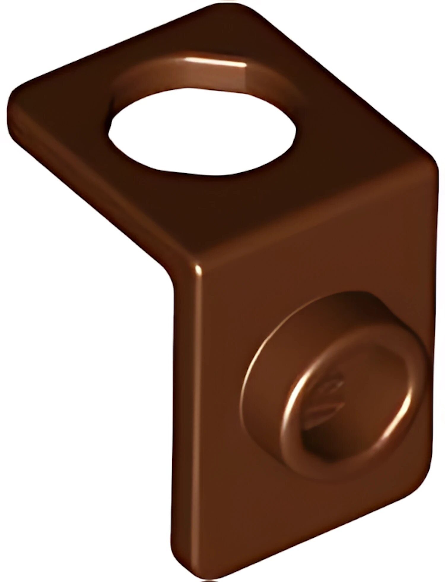 Деталь LEGO Скоба Lego Minifigure Neck Bracket with Back Stud - Thin Back Wall 42446 Reddish Brown U