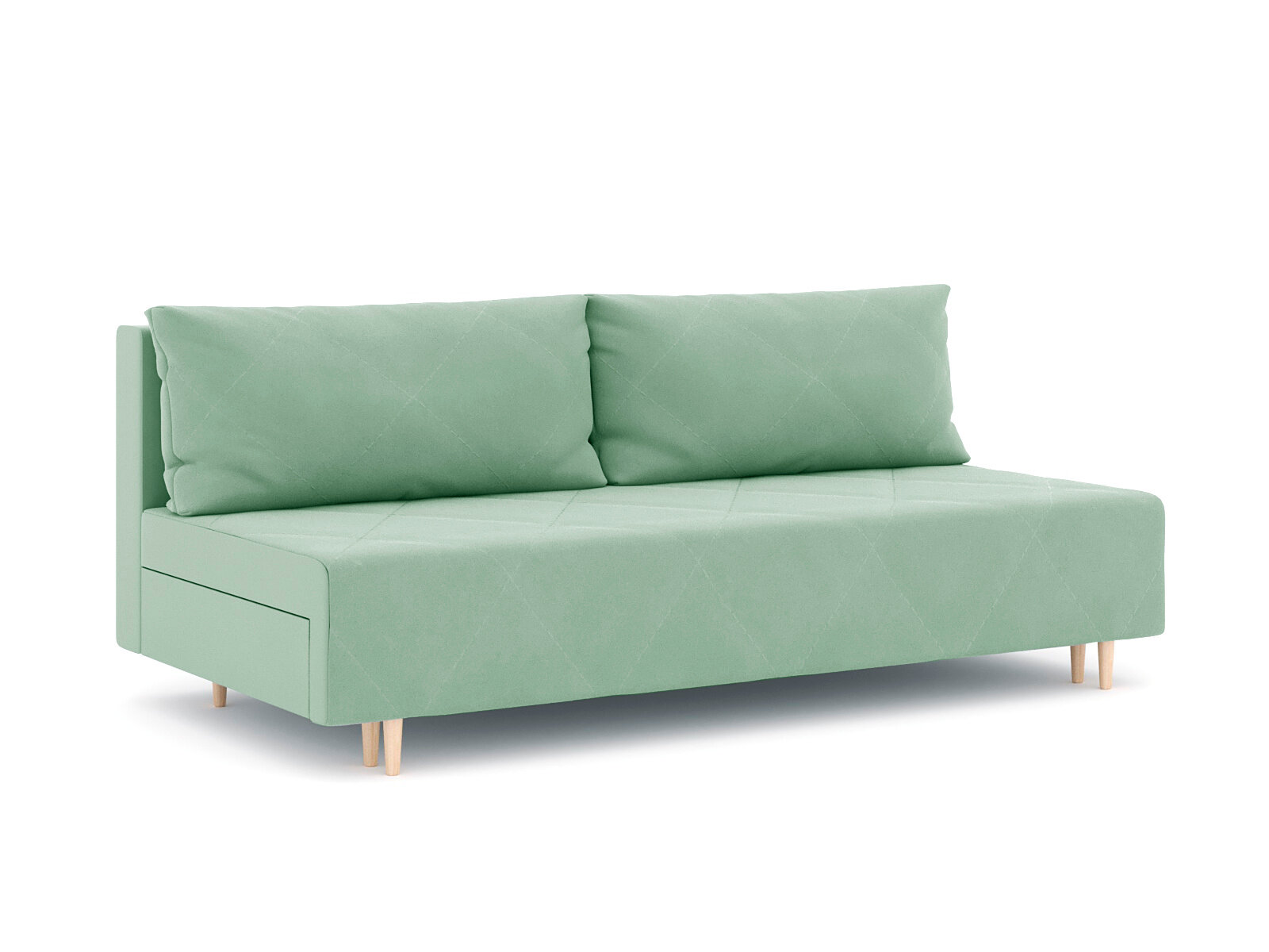 Диван прямой Милли без локтей, Минт