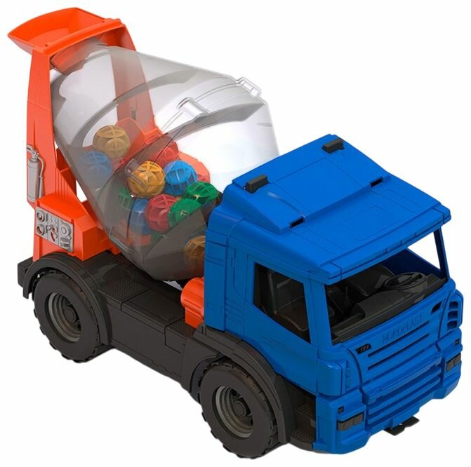 Пластиковая модель Автомобиль "Спецтехника бетономешалка" для детей, игрушечный транспорт, детская машинка, сюжетно-ролевая игрушка, для игр в песочнице и дома