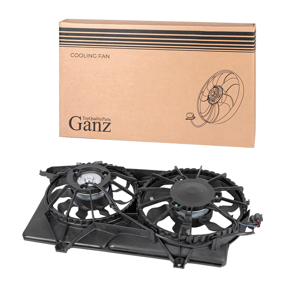 Вентилятор охлаждения в сборе (двойной) LADA (ВАЗ) Priora 1.6i / 1.8i 2007 - GANZ GIC06467