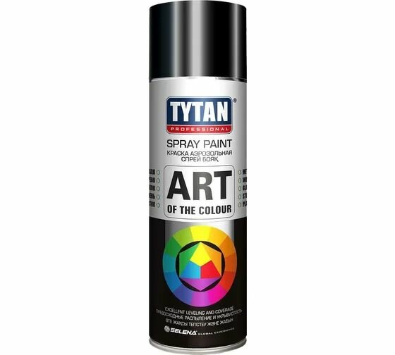 Аэрозольная краска Tytan PROFESSIONAL ART OF THE COLOUR RAL9005, черная глянец 400мл