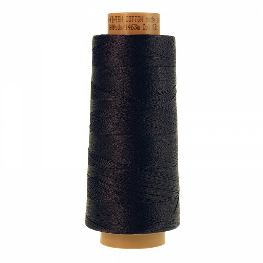Нить для машинного квилтинга SILK-FINISH COTTON 40, 1463 м 4000 Black