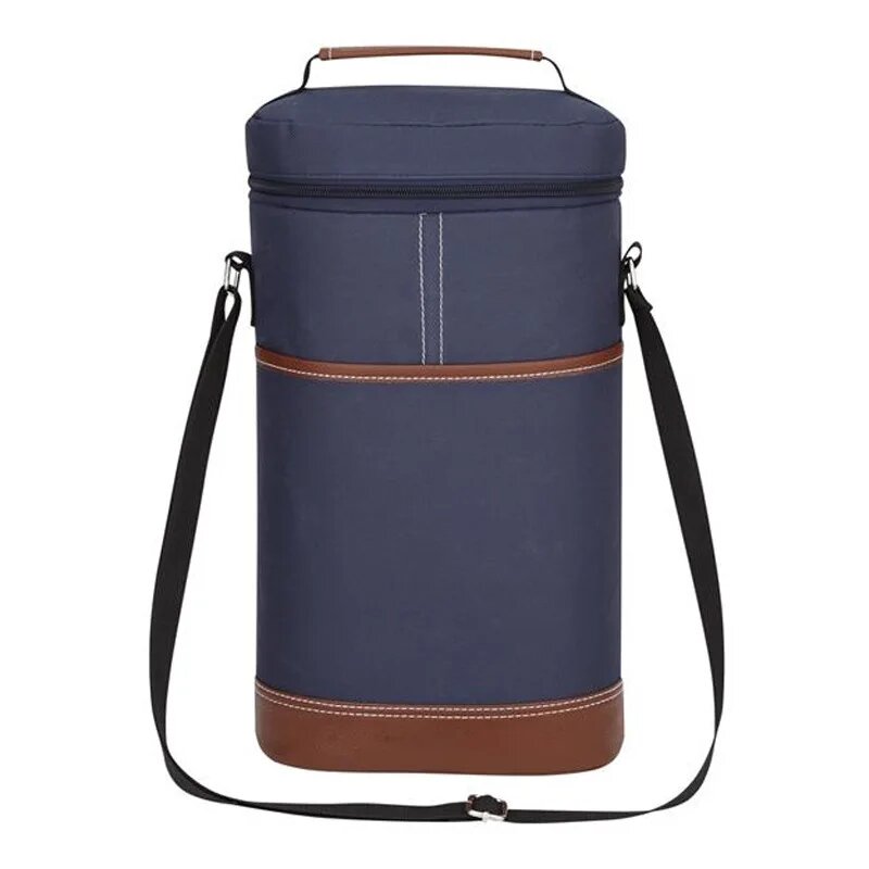 Термосумка для вина 2 бутылки Dark Blue