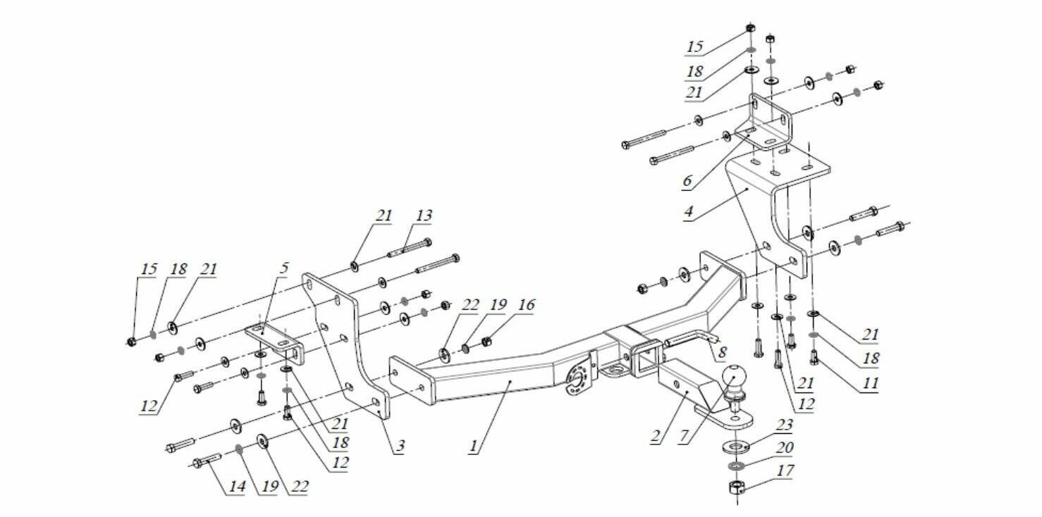 Фаркоп с элект. Smart, на Kia Sorento FA 0230-E (Prime, с 2015 по 2018 г. в. Prime, с 2018 г. в.) (паспорт и сертификат в комплекте) Бизон