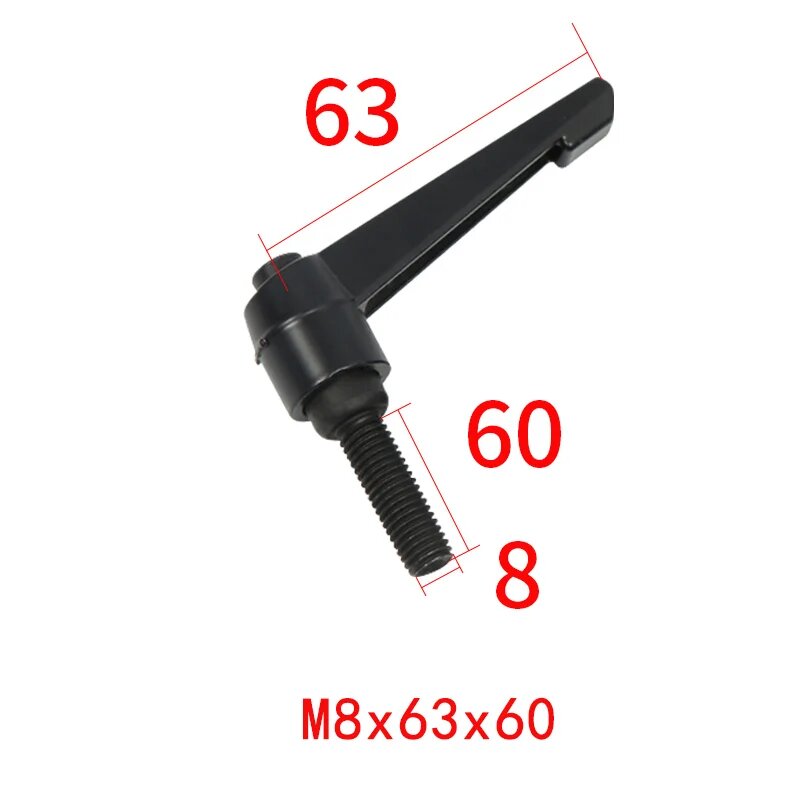 Металлическая регулируемая ручка M8 M8x63x60