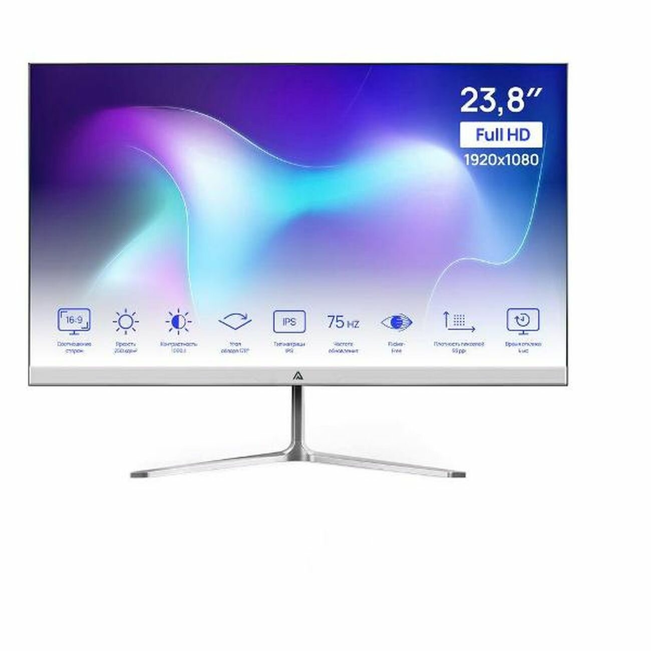 Монитор ABR Technology 23,8"/IPS/1920x1080/75Гц/белый (MC238LQ-i2) — фото 1