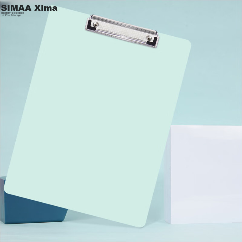SIMAA A4 Письменный планшет с металлической зажимом пластиковой папкой офисный блокнот многофункциональный зеленый 7106
