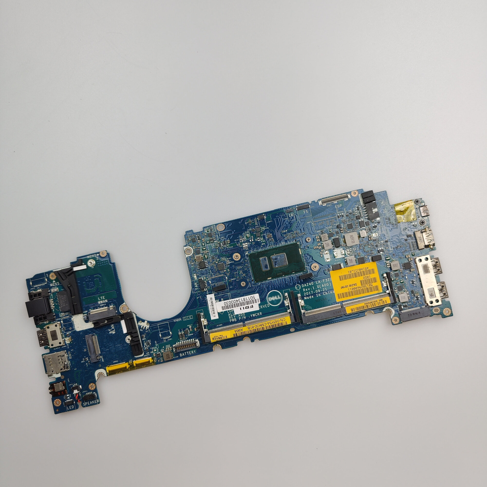Для Материнская плата для ноутбука DELL Latitude 7490 E7490 E7480 LA-F322P I3-7130U