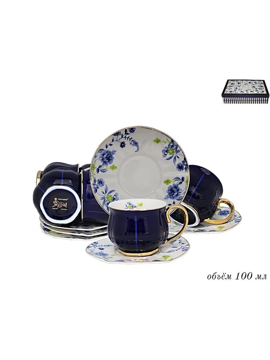 Кофейный набор Lenardi 12 предметов 100 мл