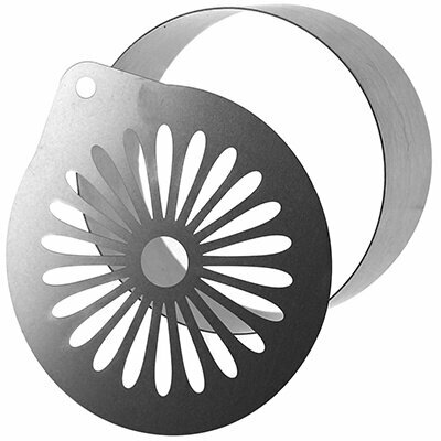 Кулинарная форма КНР "Лепестки", для гарниров, салатов, кондитерских изделий, 7,8х7,8х4 см, трафарет 8,5 см