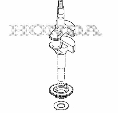 Коленвал двигателя газонокосилки Honda HRX476C1, серии GCV140/GCV160; Артикул Honda: 13311Z8B900 (Оригинал)