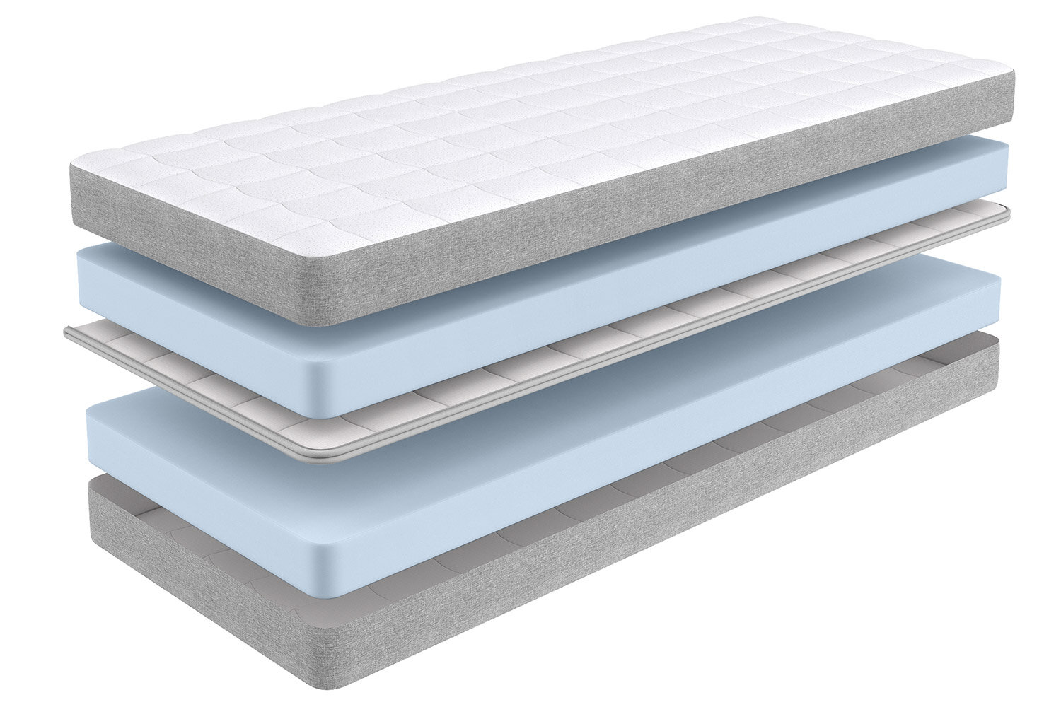 Матрас двуспальный MILDEX Dual Kids, 180х200 см, беспружинный, средняя жесткость