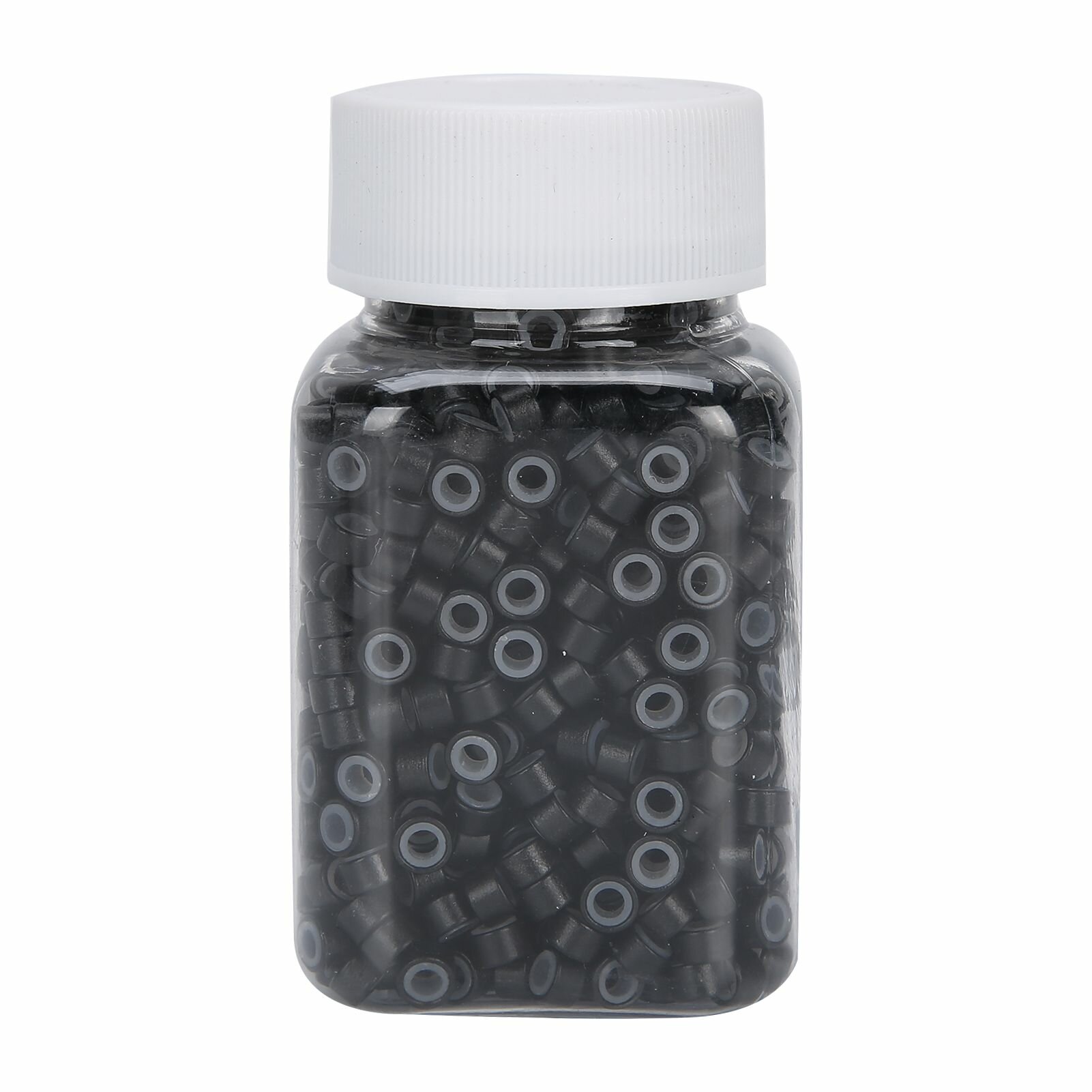 Кольца для наращивания волос с силиконовой прокладкой, не скользят, 100% новый, 1000 шт, черный