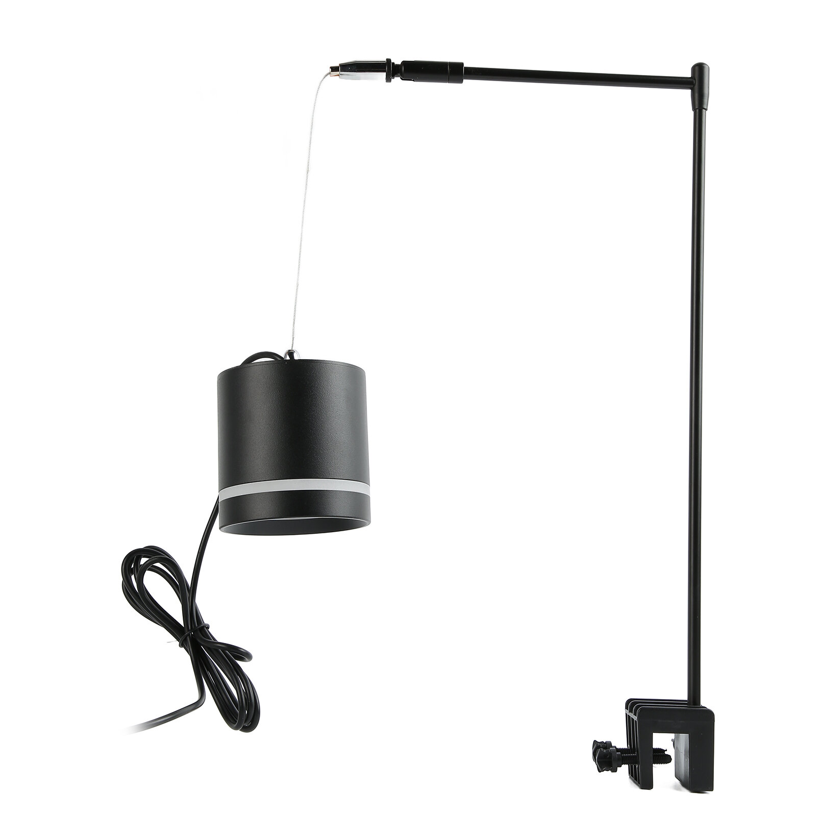 LED Aquarium Lamp для аквариума, светодиодная лампа с яркими лампочками, подставка для аквариума, материал алюминиевый сплав, с независимым переключателем, 360 градусов вращение, 1 шт. в комплекте, 2 шт. кронштейны, 1 шт. палуба, 4 шт. кабельные зажимы