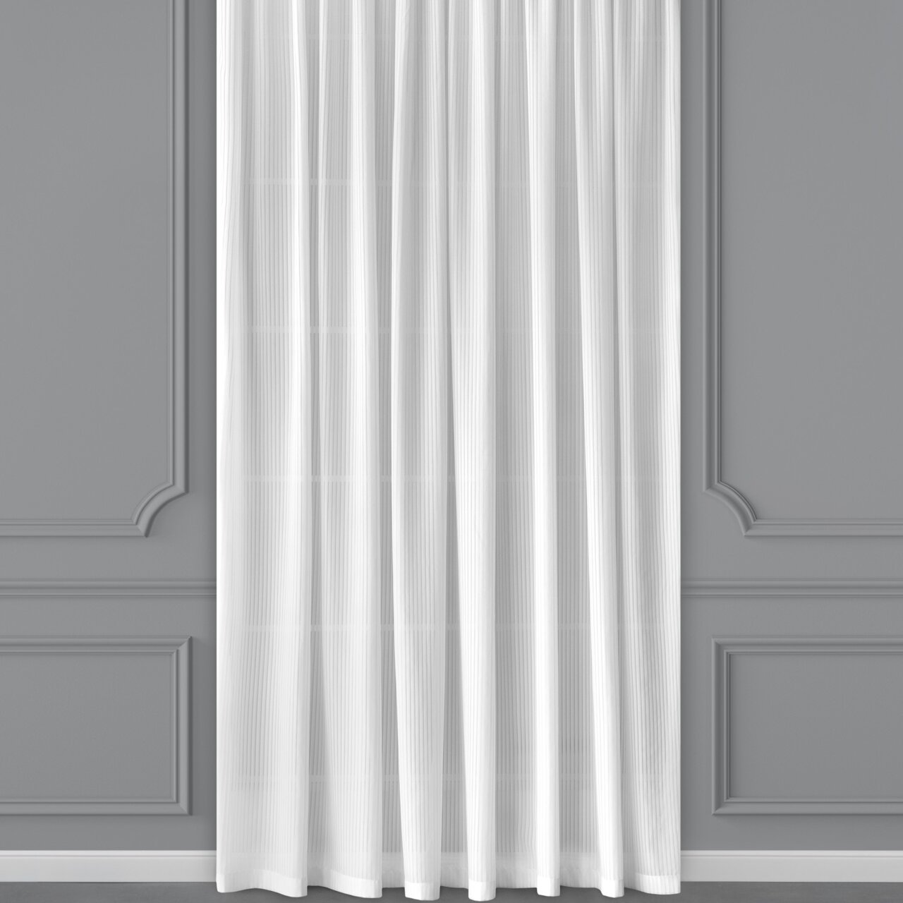 DAILY BY T аэлита гардина 300х275 см Белый 100% п/э практичный домашний декор