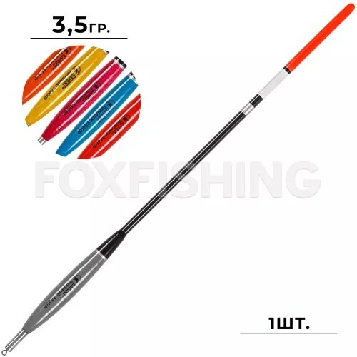 Поплавок Expert 203-83 2+1.5гр. 25см. 1шт. антенна 4мм. /цв. Мультиколор