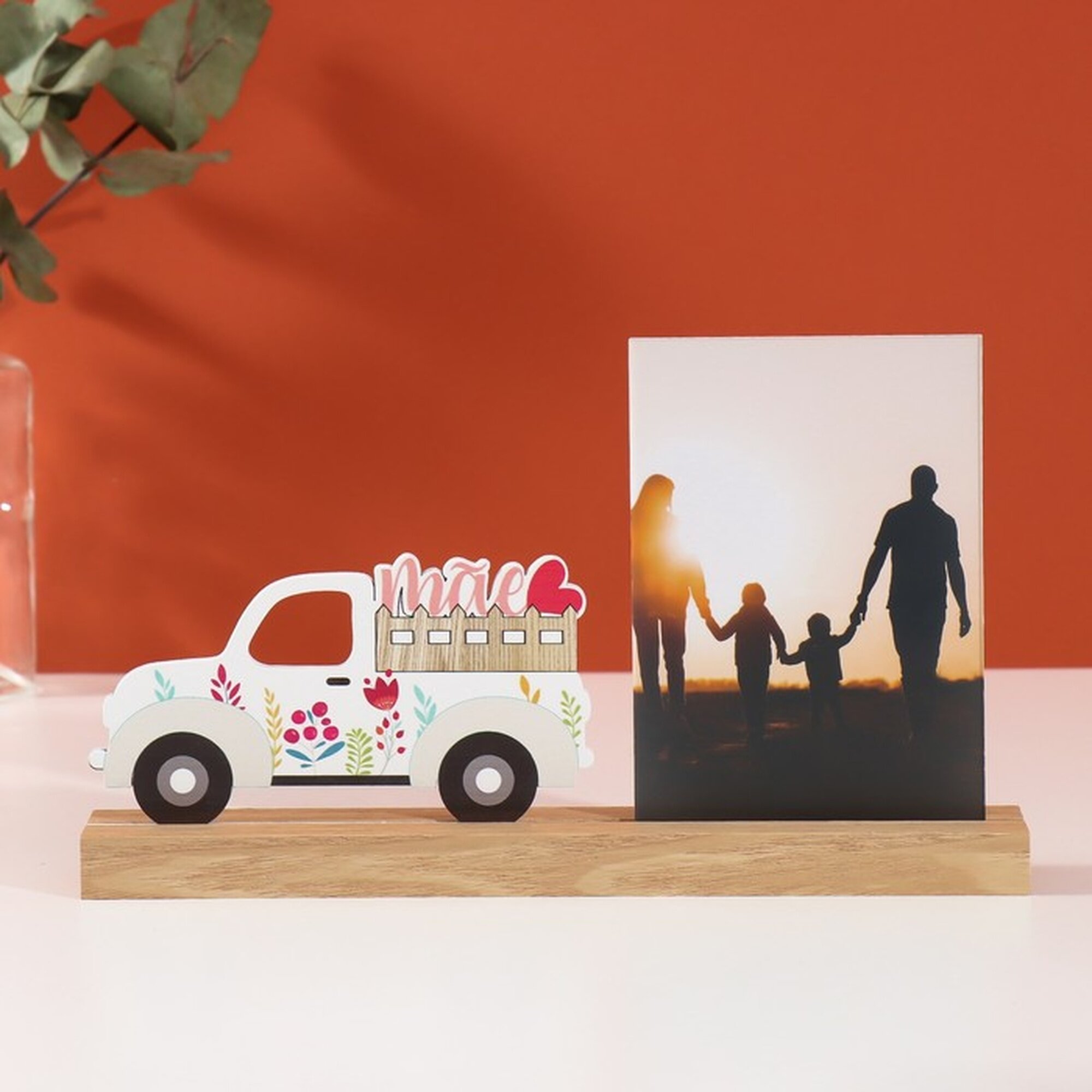 Фоторамка Сима-ленд "Грузовичок", 10х15 см, дерево/акрил, 4х27,3х14 см