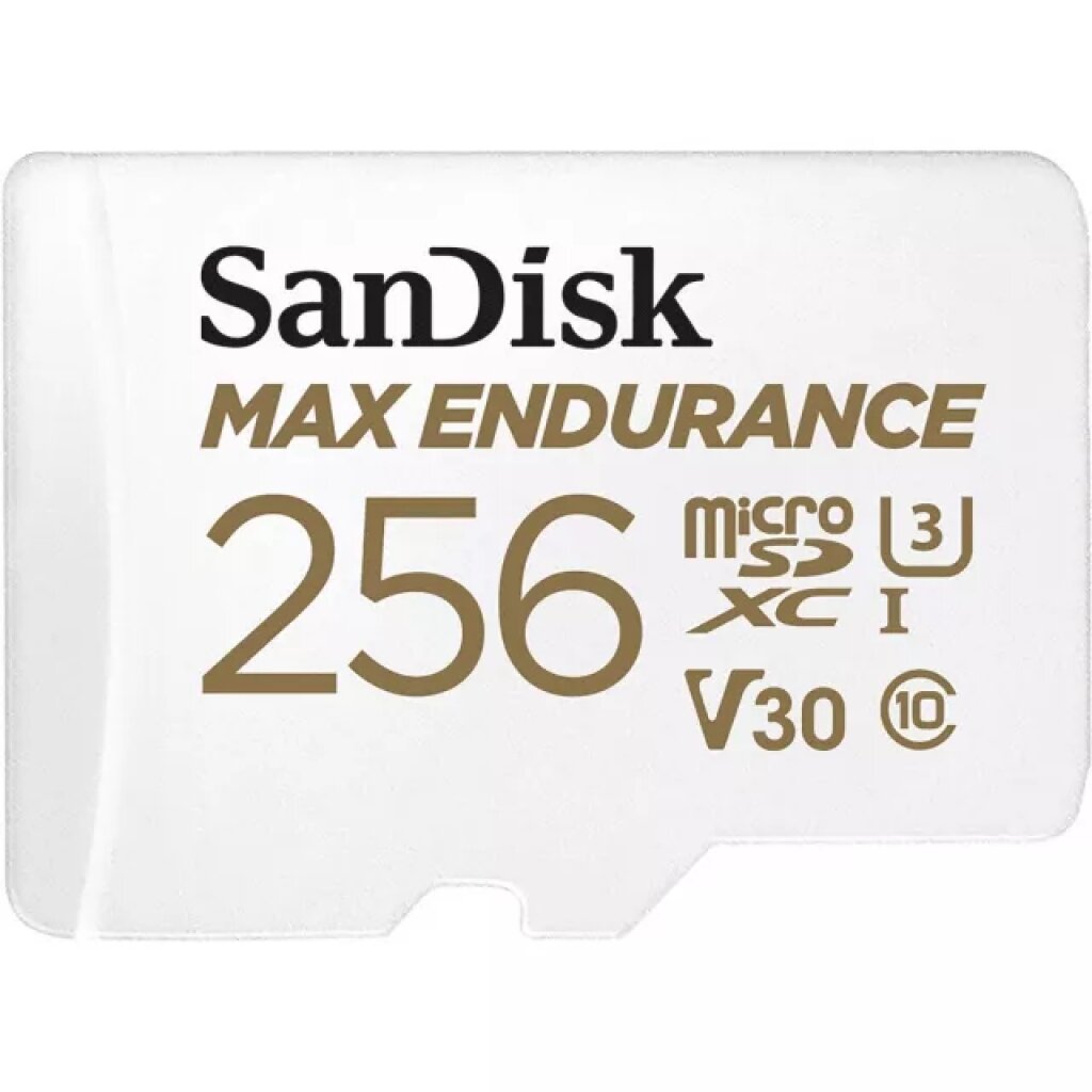 Карта памяти SanDisk 256GB MAX ENDURANCE UHS-I microSDXC Memory Card with SD Adapter (SDSQQVR-256G-GN6IA)