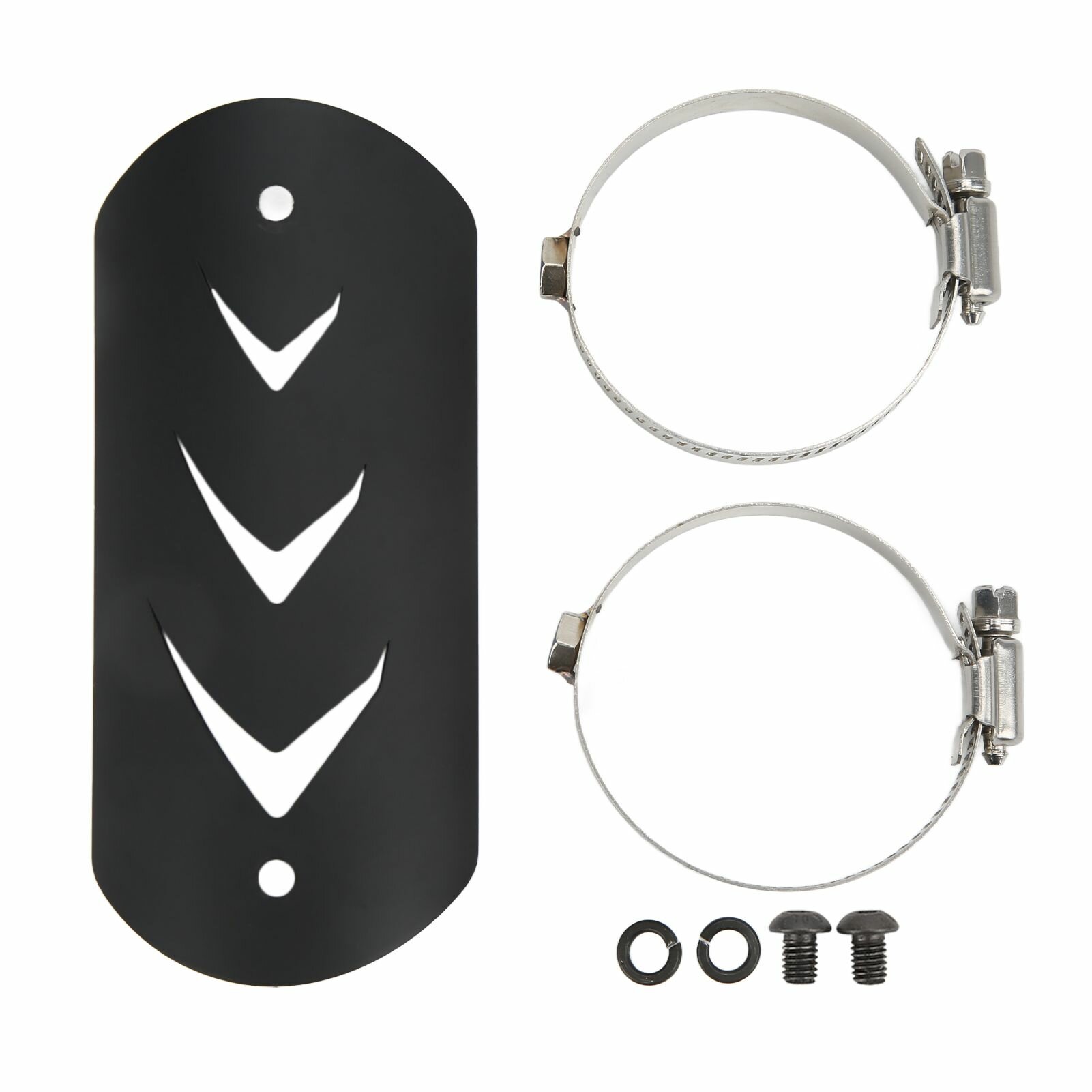 Теплозащитный кожух глушителя с кронштейном из нержавеющей стали