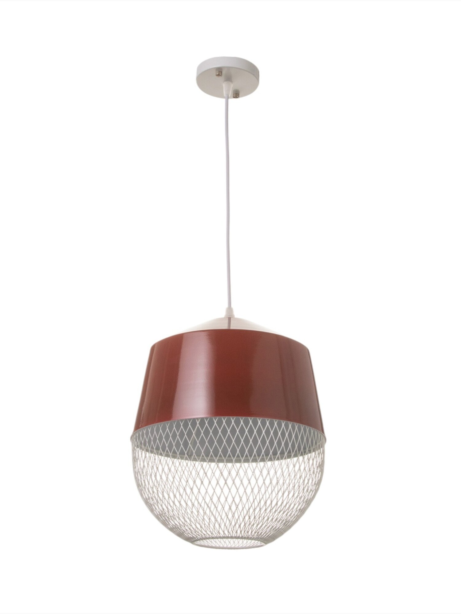 Светильник BayerLux Lisa, E27, 40 Вт, металл, бордовый, 26x26x32 см
