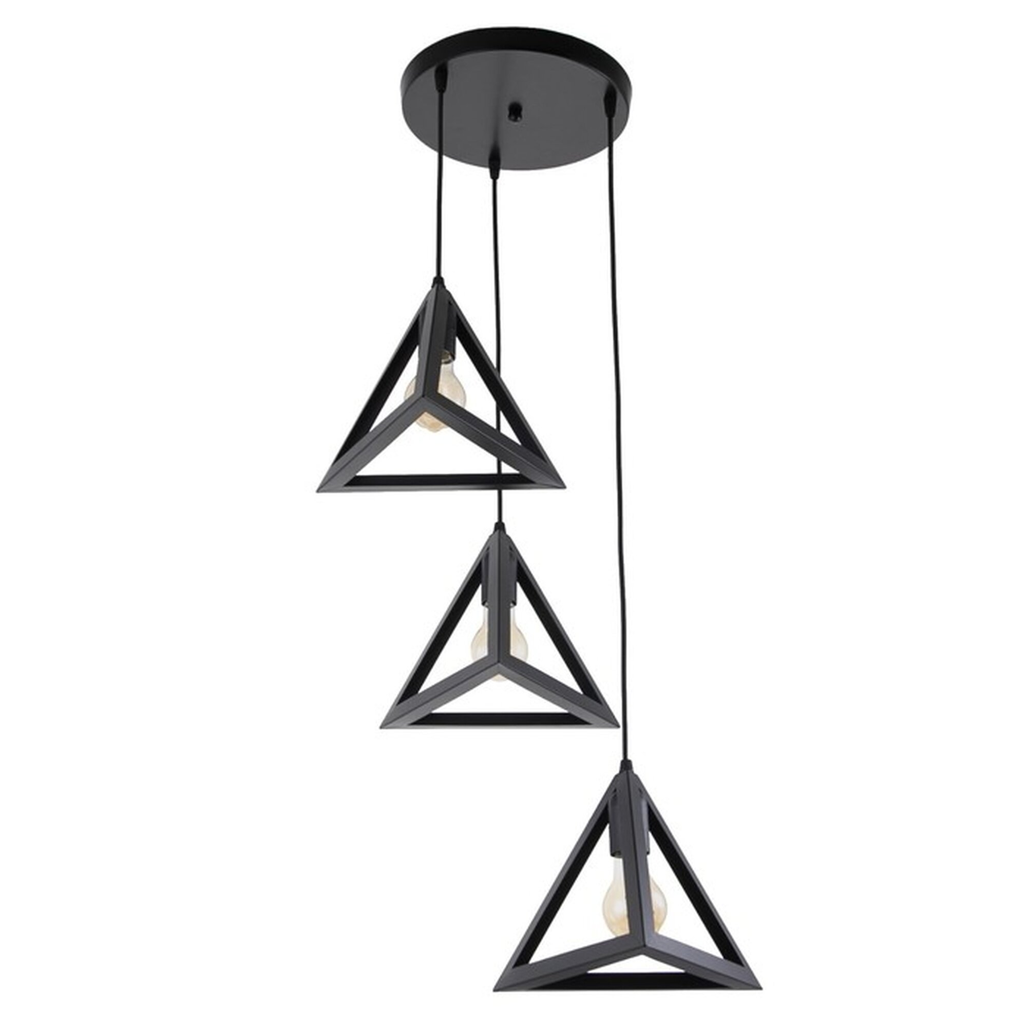 Светильник BayerLux 2602/3, E27, 40 Вт, черный, металл, 3 лампы