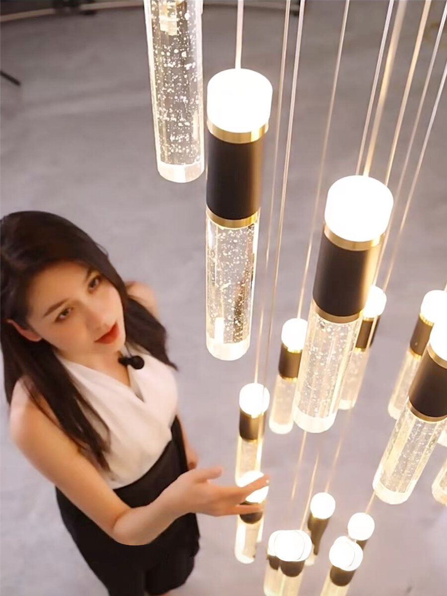 Потолочная люстра, лестничная люстра, кухонная люстра, потолочная люстра на балконе, светодиодная подвеска, 56 Вт