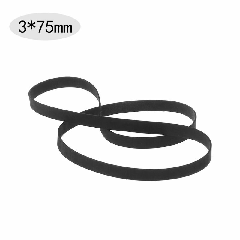 Replacement Turntable Belt Rubber Flat Drive Belt for Record Player DVD