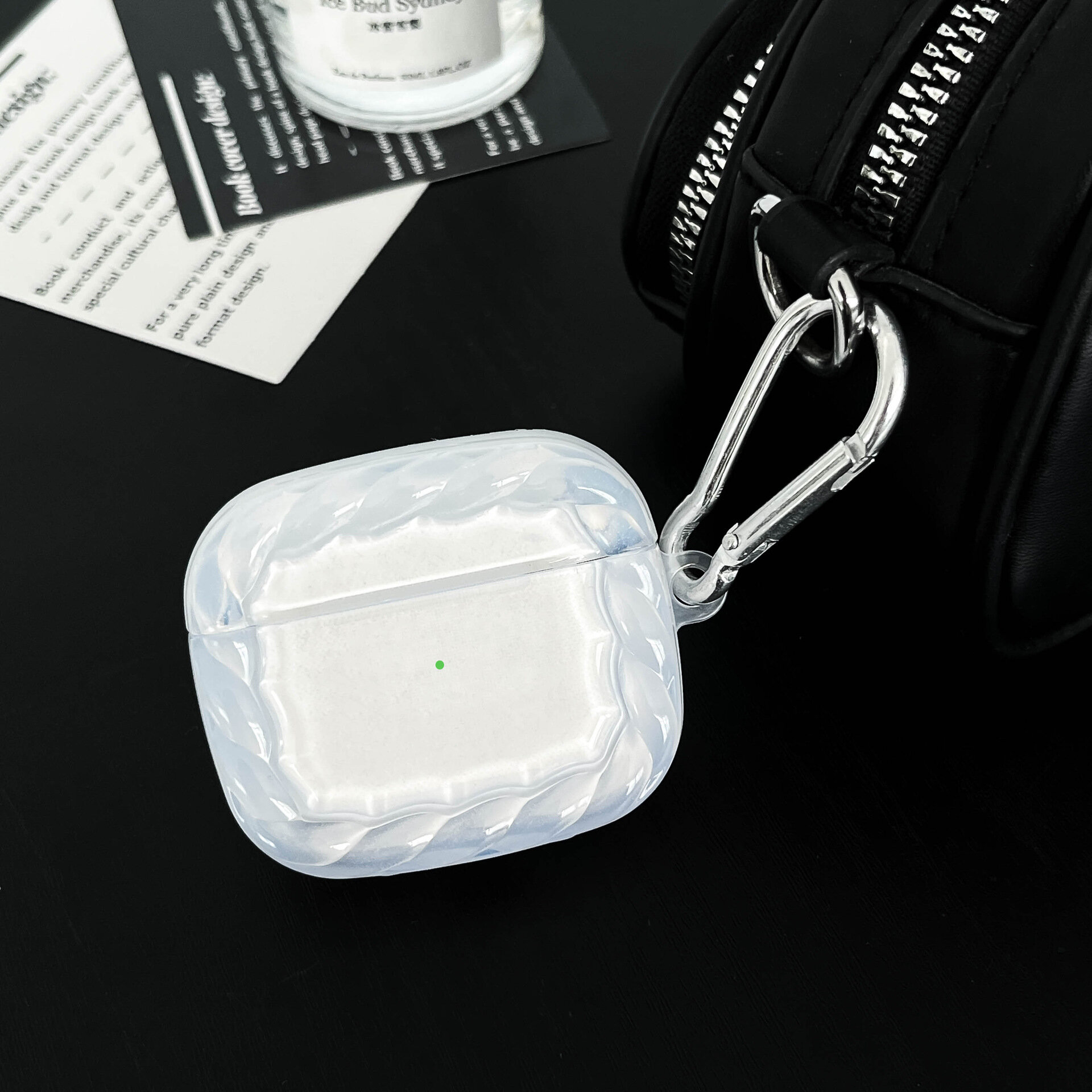Чехол для Airpods Pro 4, прозрачный, мягкий, 3D-печать