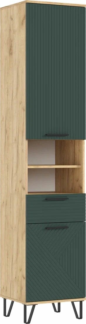 Флэш пенал открытый 45 см. Браш Мени Грин/Дуб Крафт