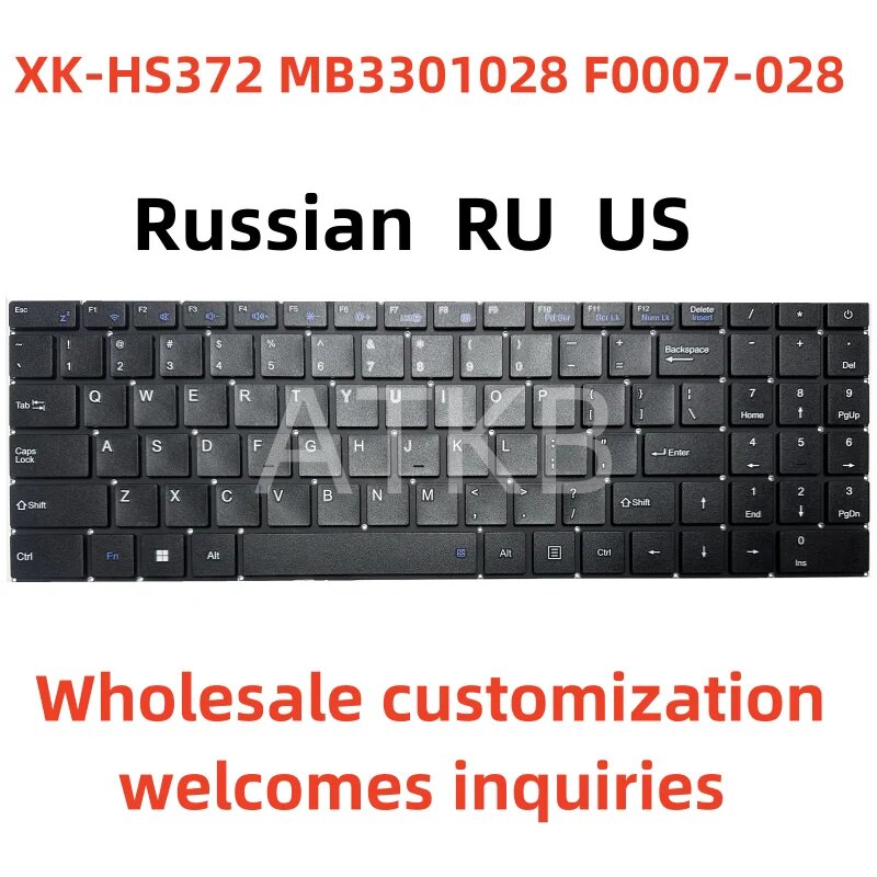 Клавиатура для ноутбука DEXP XK-HS372 черная RU