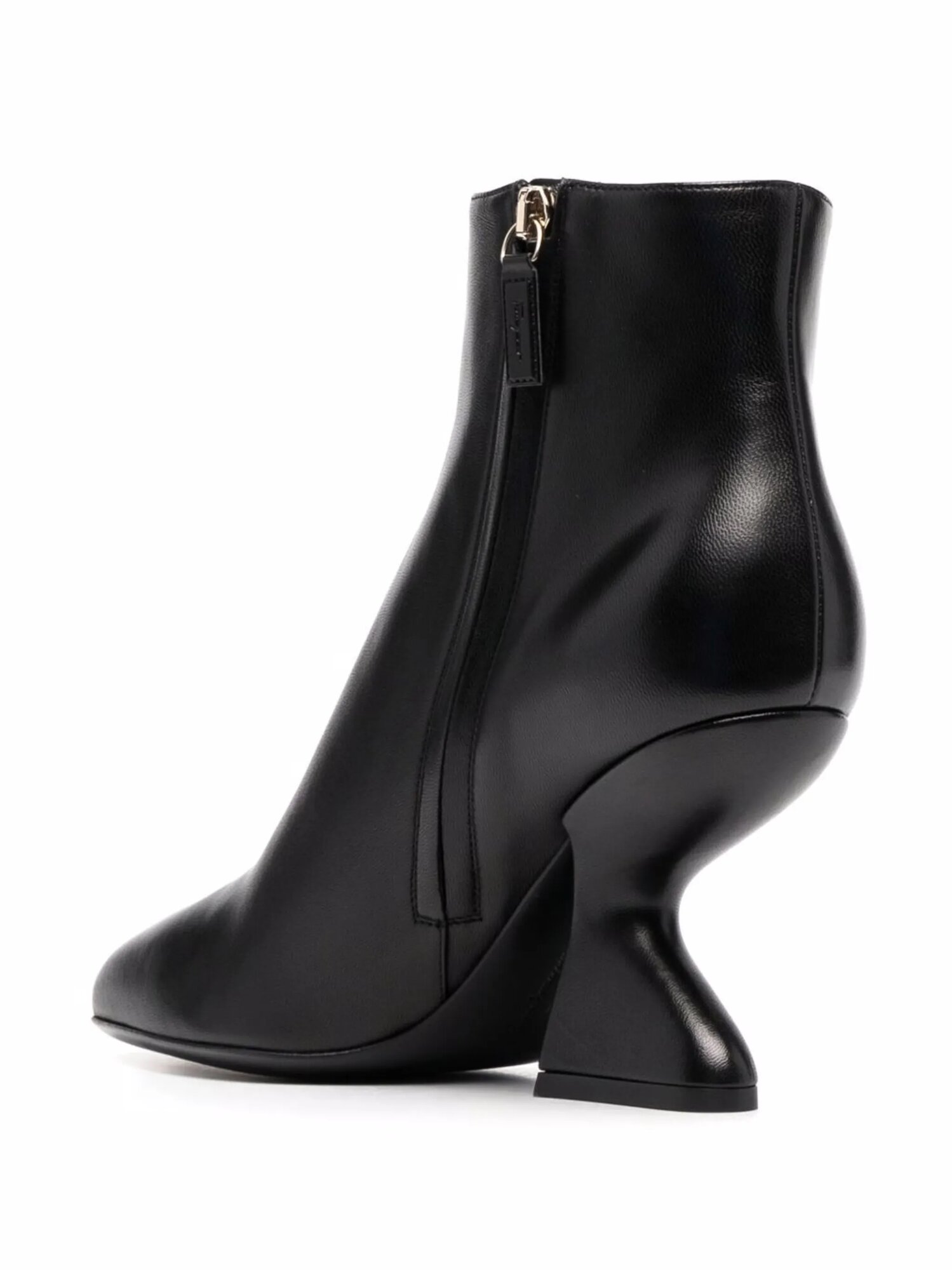 Ботинки Salvatore Ferragamo F-Heel, размер 5, black/black — фото 1