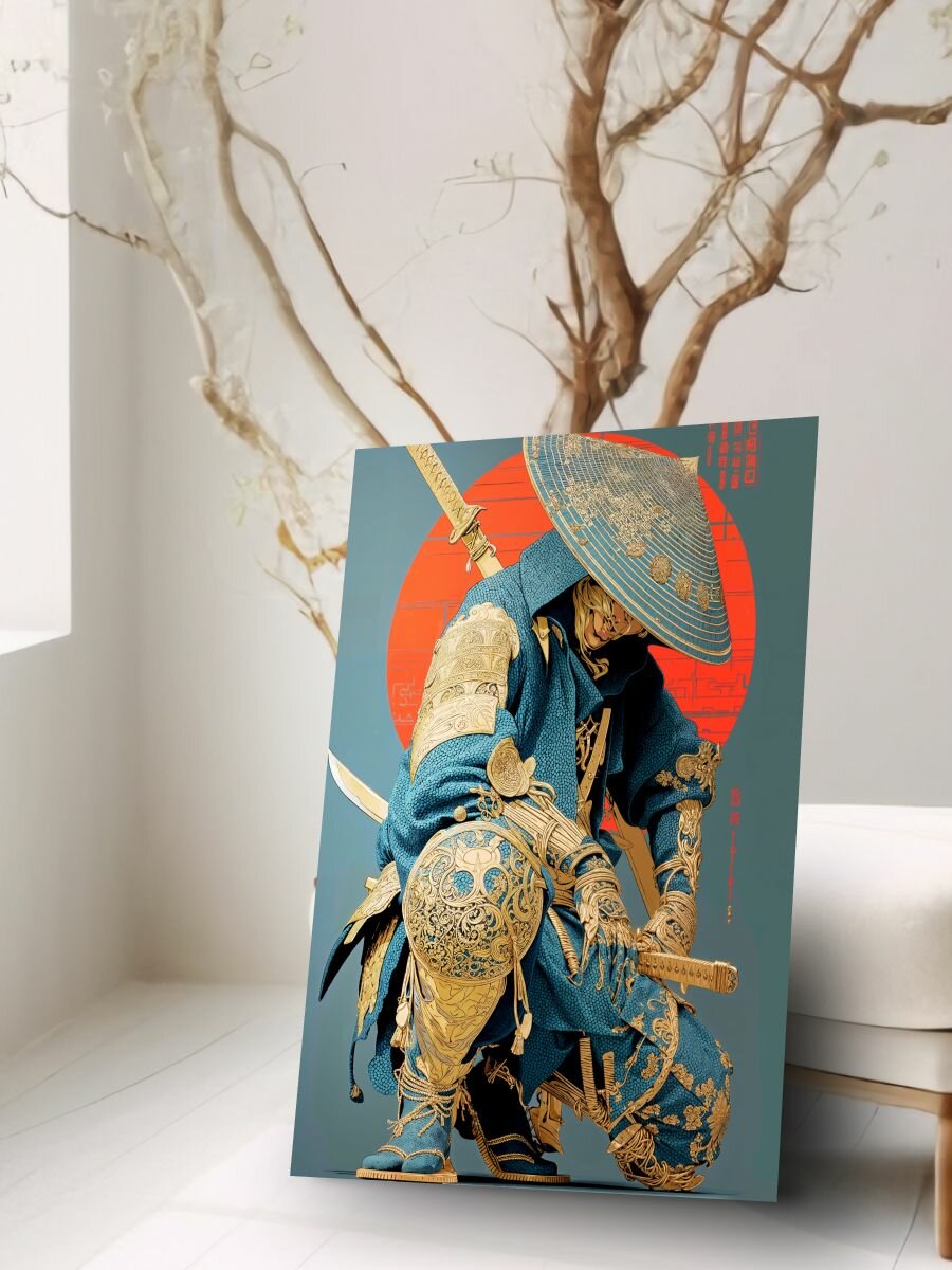 Картина интерьерная В стиле древней Японии 50х70 1 шт.