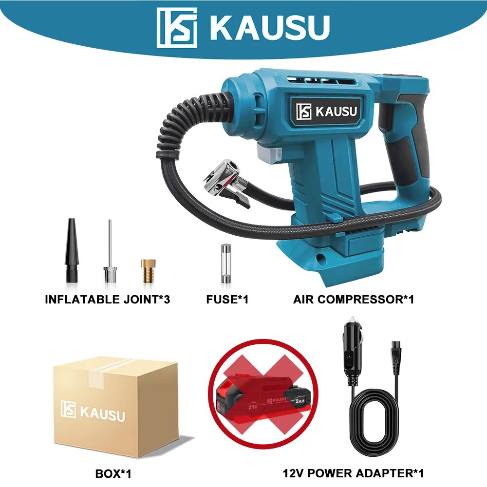 Электрический беспроводной надувной насос KAUSU для Makita 18 В