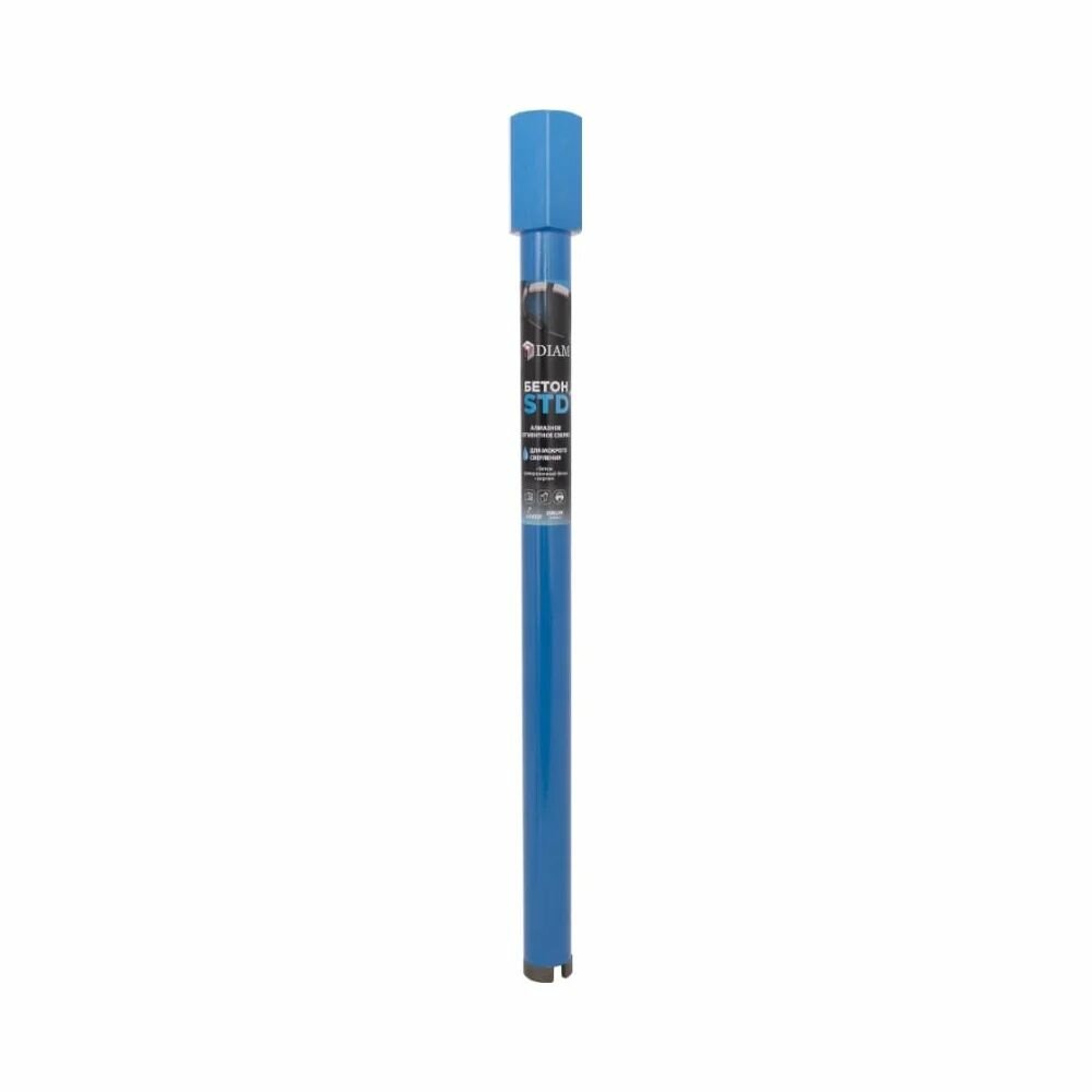 Сверло алмазное Бетон STD самс 28x450 мм, 3 сегмета, 1 1/4UNC Diam 310104