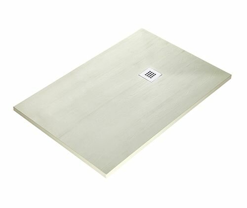 Поддон для душа слоновая кость матовый текстура дерево 120*80 Aller 10T06 WasserKRAFT