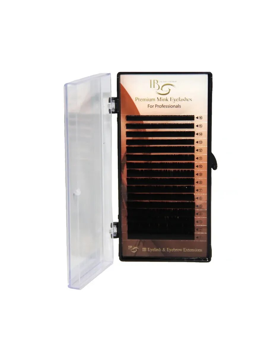 I-Beauty Ресницы изгиб D 0.07 10 мм чёрные для наращивания АйБьюти