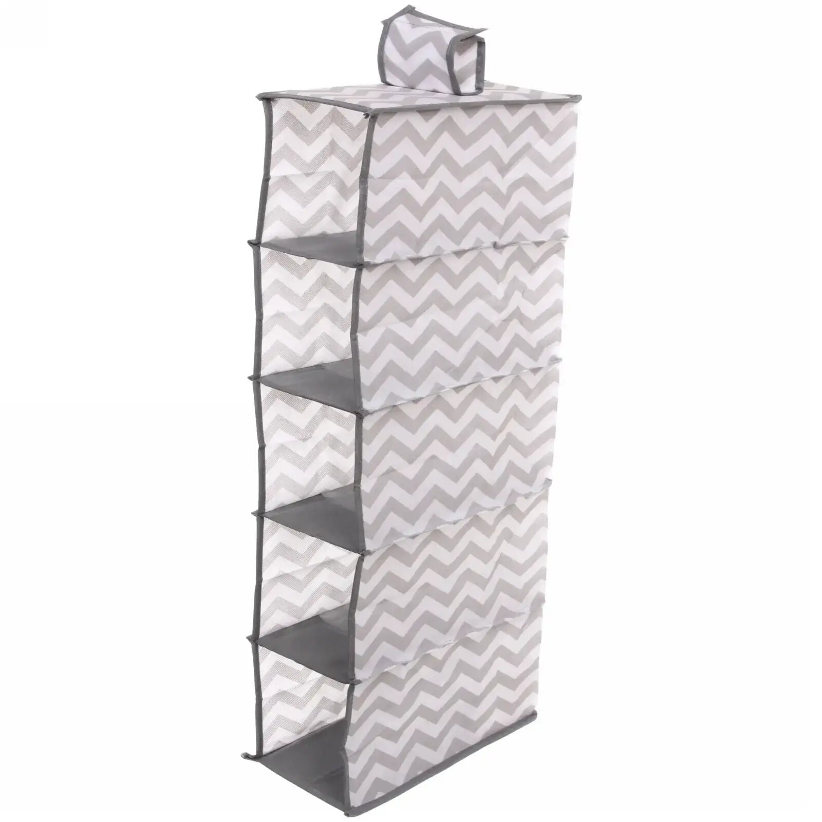 Кофр-органайзер подвесной «рона», 5 отделений, цвет пыльно-серый, 30х15х70см