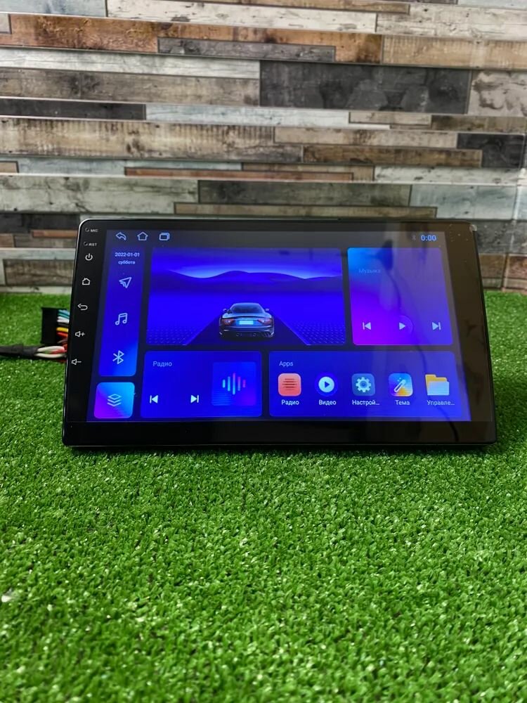 Магнитола Dv.Pioneer.Ok, 2 din, 9 дюймов, 3+32GB (4x55W, Bluetooth, WI-FI, GPS).